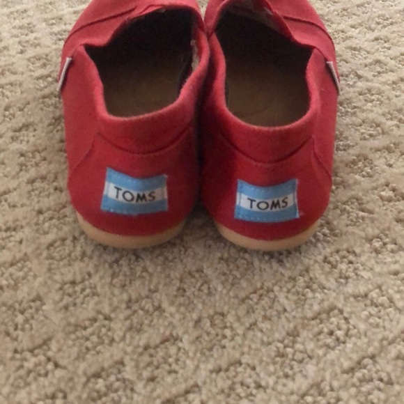 Toms | Shoes | Red Toms Flats | Poshmark